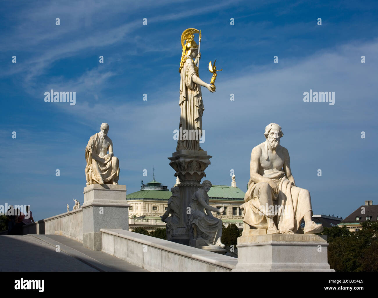Austria Vienna Parliament statue Stock Photo - Alamy