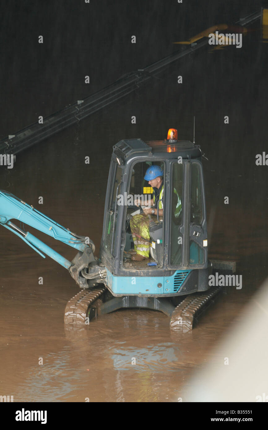 Belfast M1 Broadway underpass flood Stock Photo - Alamy
