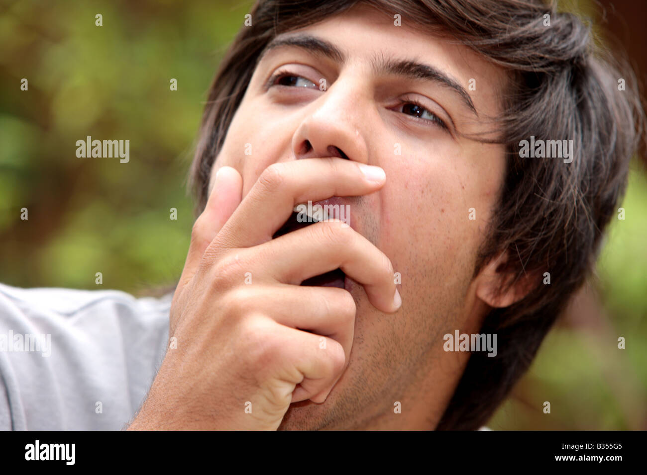 Exhausted model released hi-res stock photography and images - Alamy