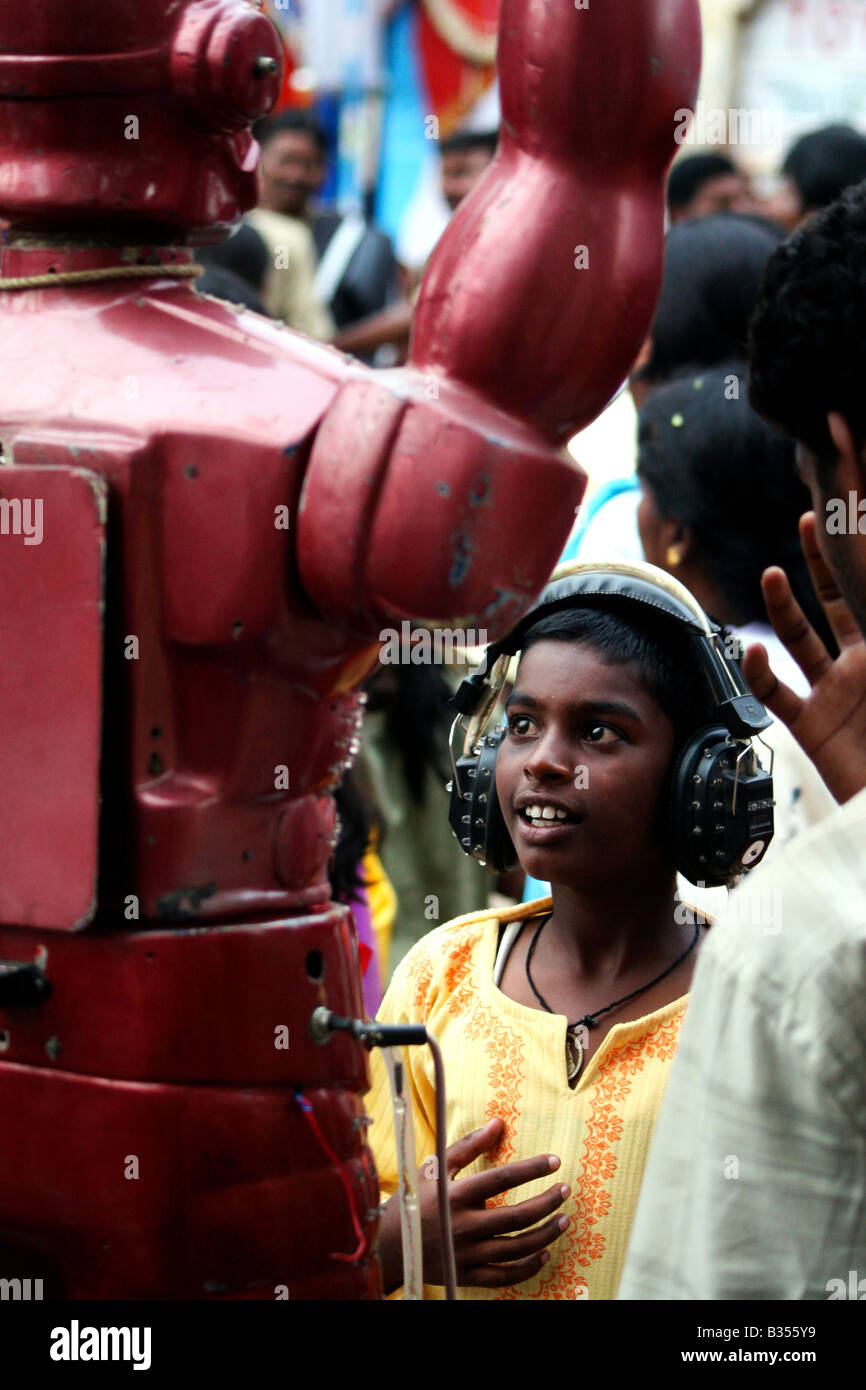 Indian robot technology hi-res stock photography and images - Alamy