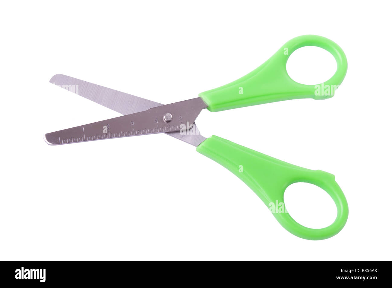 Safety scissors isolated on white background Stock Photo - Alamy