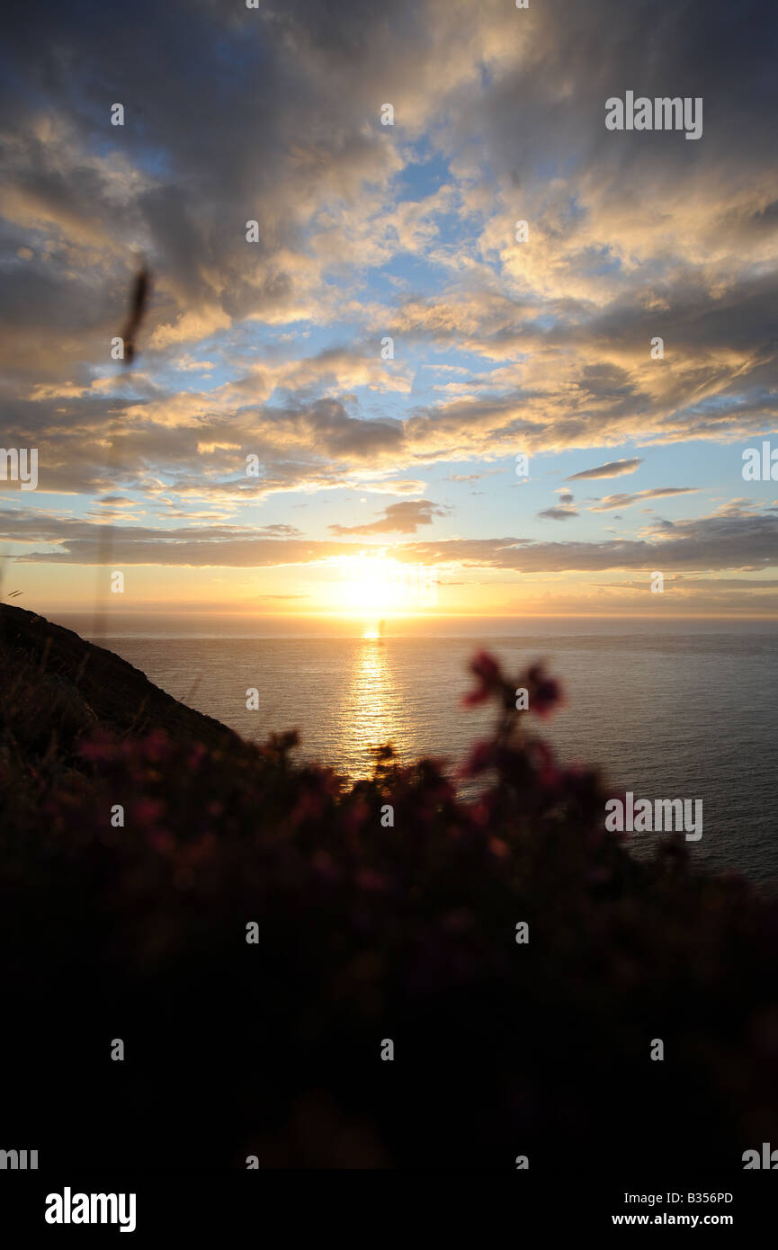 Sunset over irish sea hi-res stock photography and images - Alamy