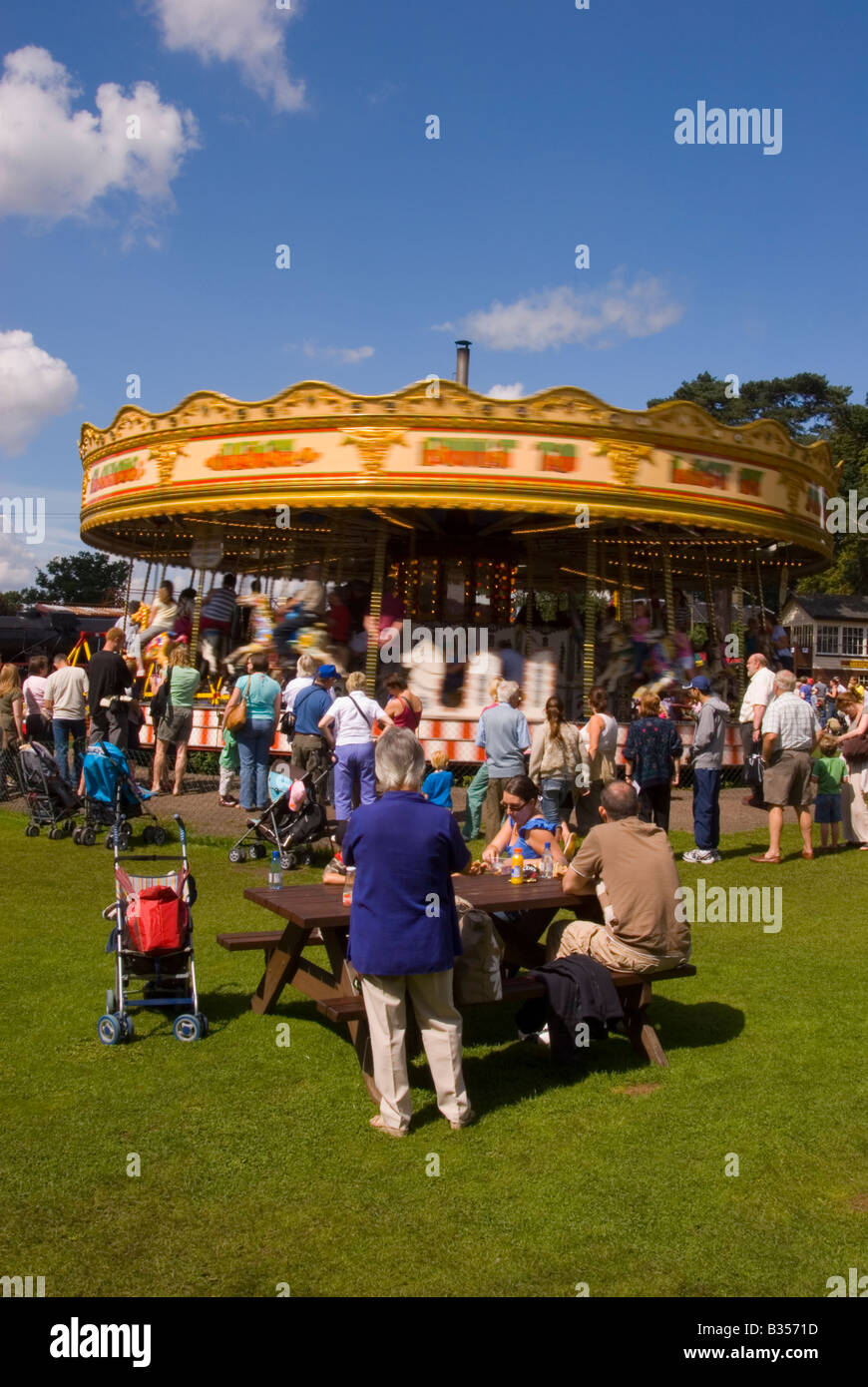 Carousel At Bressingham Stock Photo - Alamy