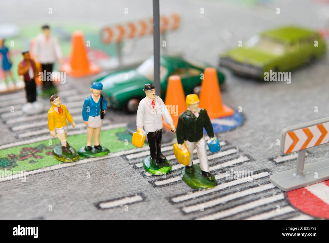Toy Pedestrian Crossing Stock Photo - Alamy