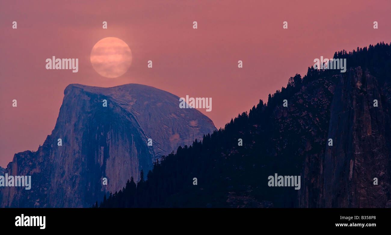 Full moon half dome hi-res stock photography and images - Alamy