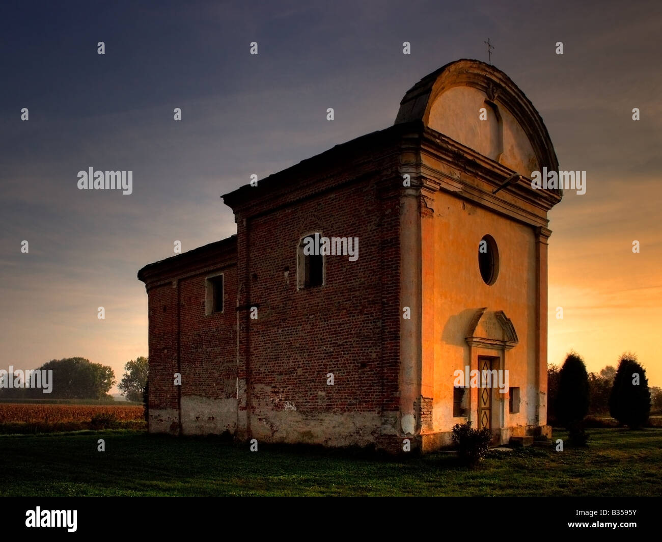 A baroque small church in the country at sunrise Stock Photo - Alamy