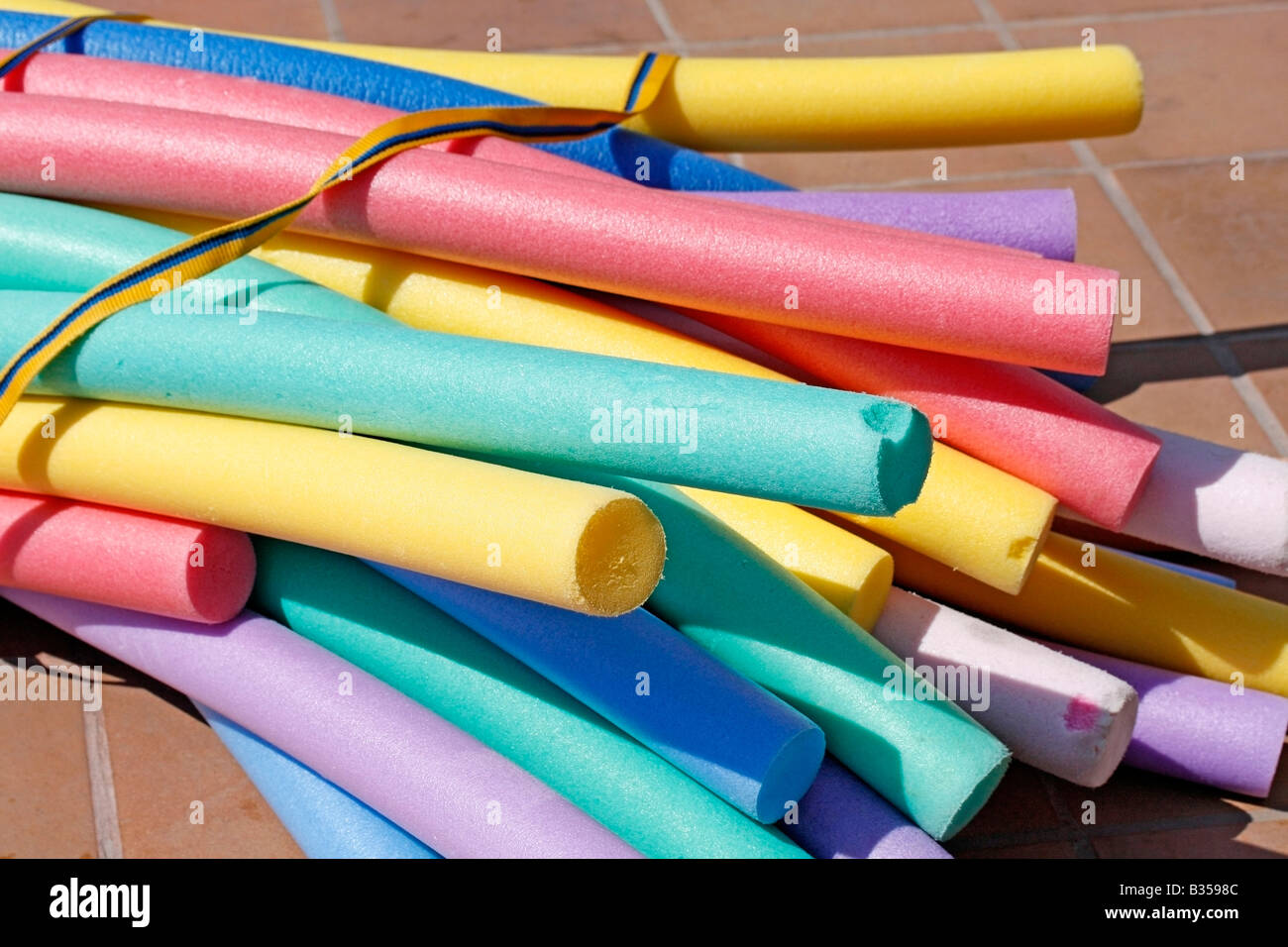 Pool foam noodles hi-res stock photography and images - Alamy
