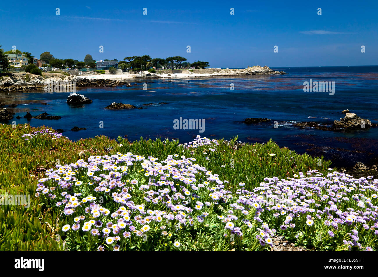 Lovers Point Park area Monterey Bay, California, USA Stock Photo - Alamy