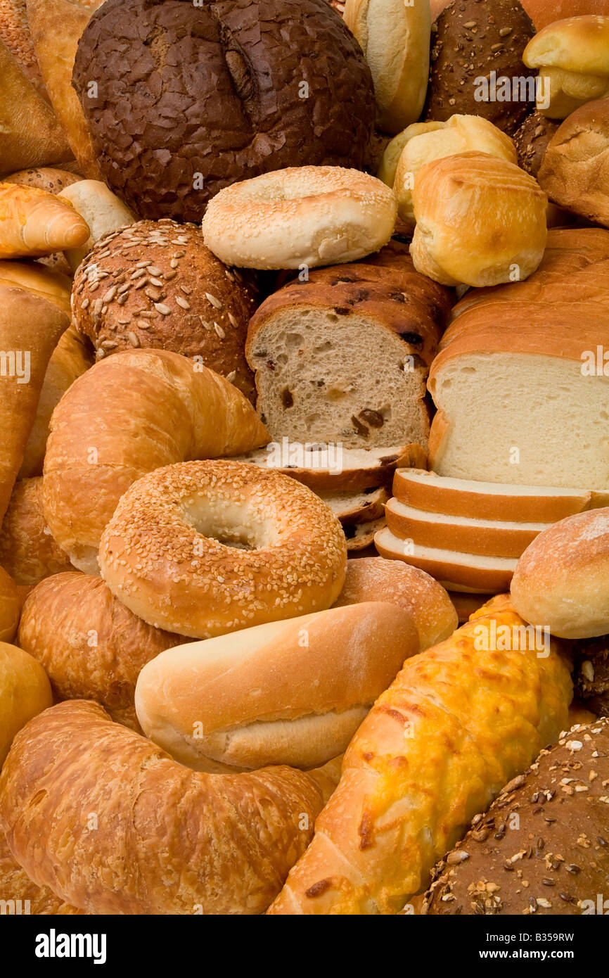 This is a close up of various types of bread Stock Photo - Alamy