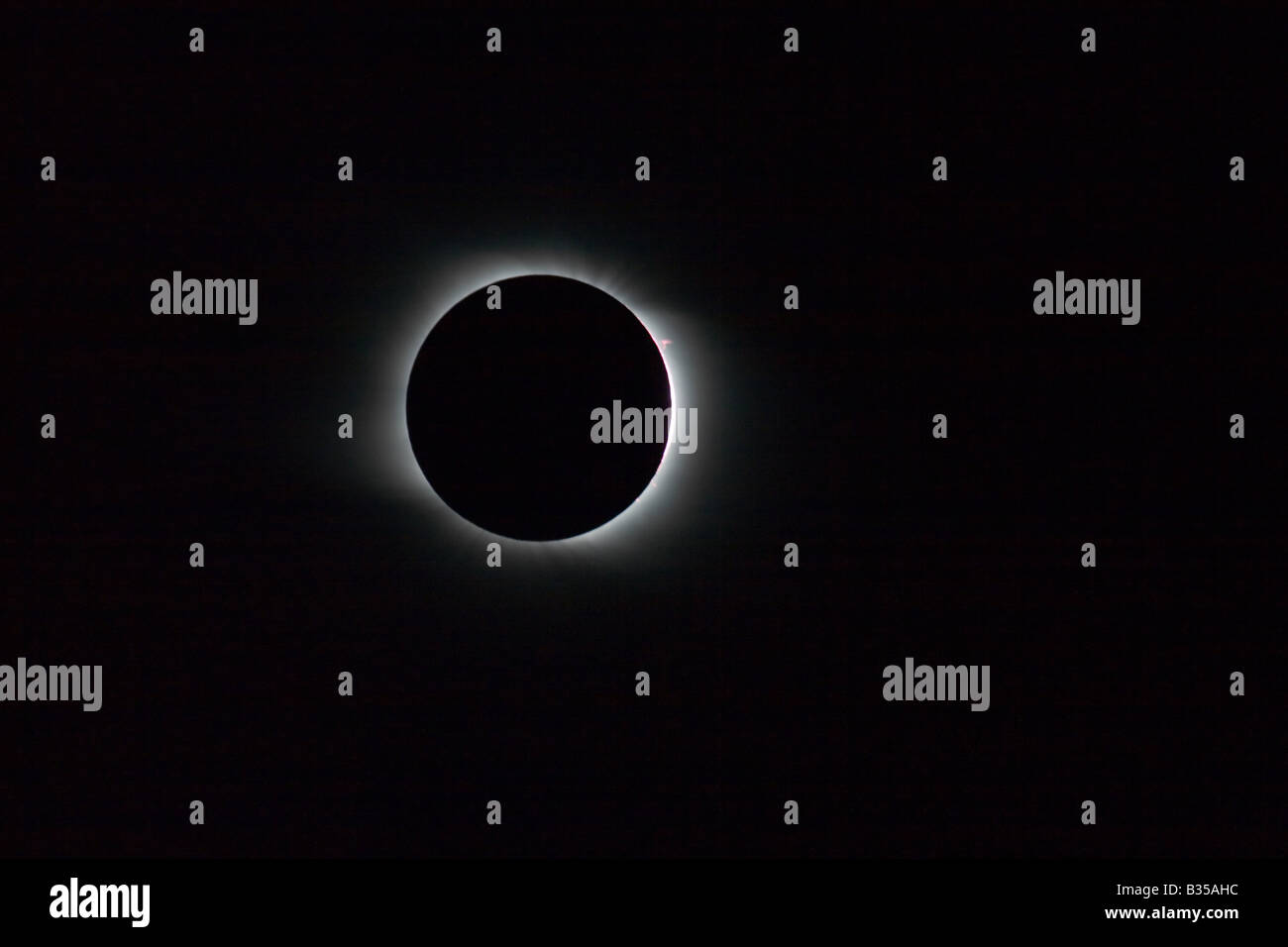 Solar eclipse full phase 1 August 2008 Novosibirsk Russia Stock Photo ...