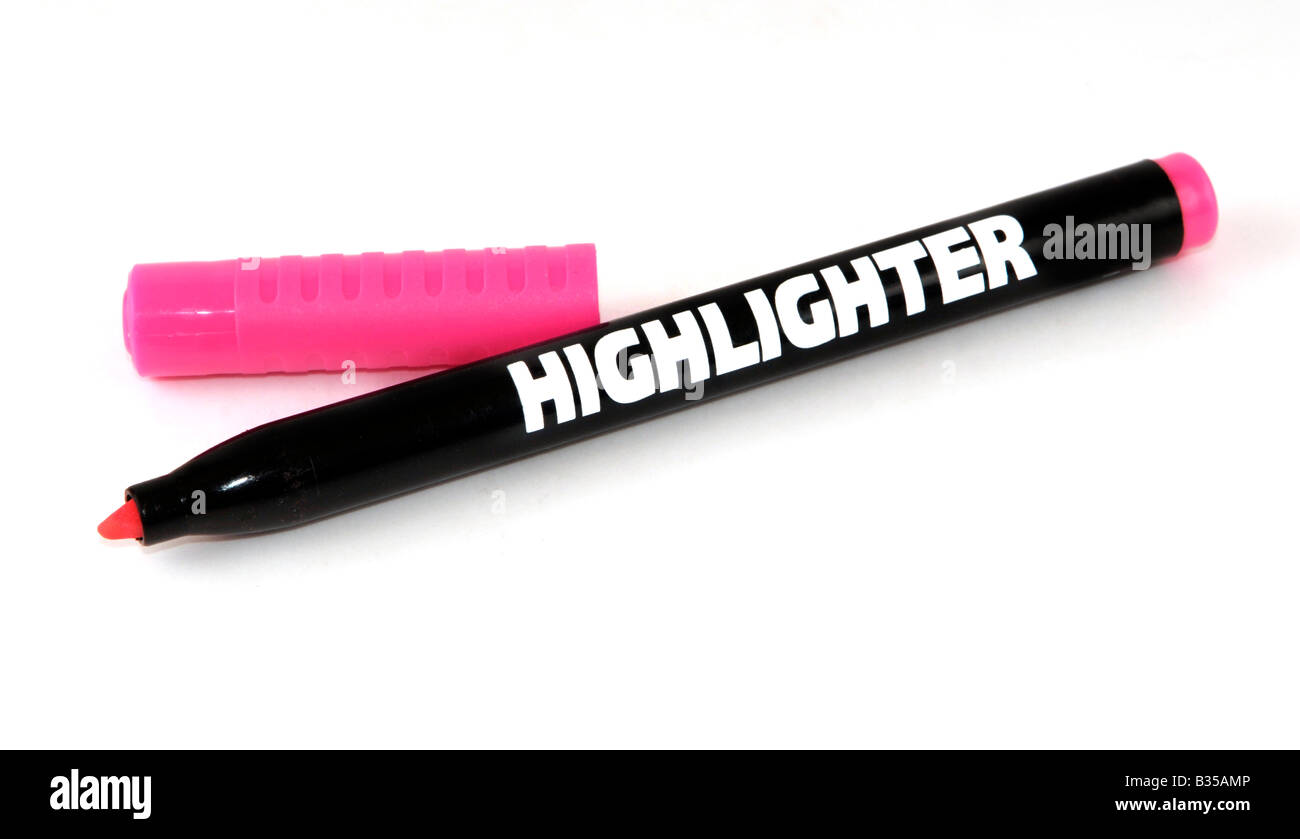 Highlighter pen, cut out hi-res stock photography and images - Alamy