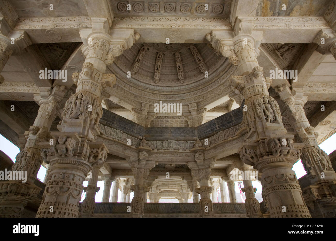 The CHAUMUKHA MANDIR TEMPLE at RANAKPUR has 1440 carved pillars with no ...