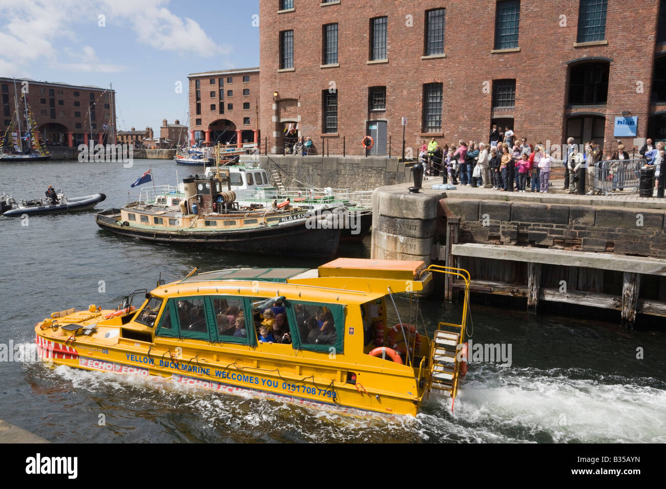 Liverpool Merseyside England UK Yellow Duckmarine by Edward Pavilion ...