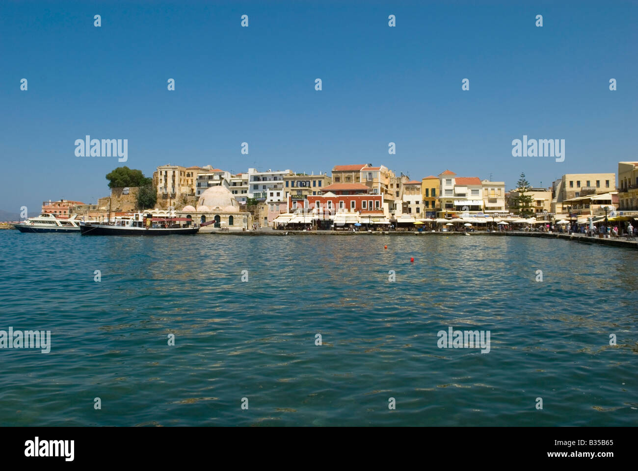 Chania Venetian Harbour Crete Stock Photo - Alamy