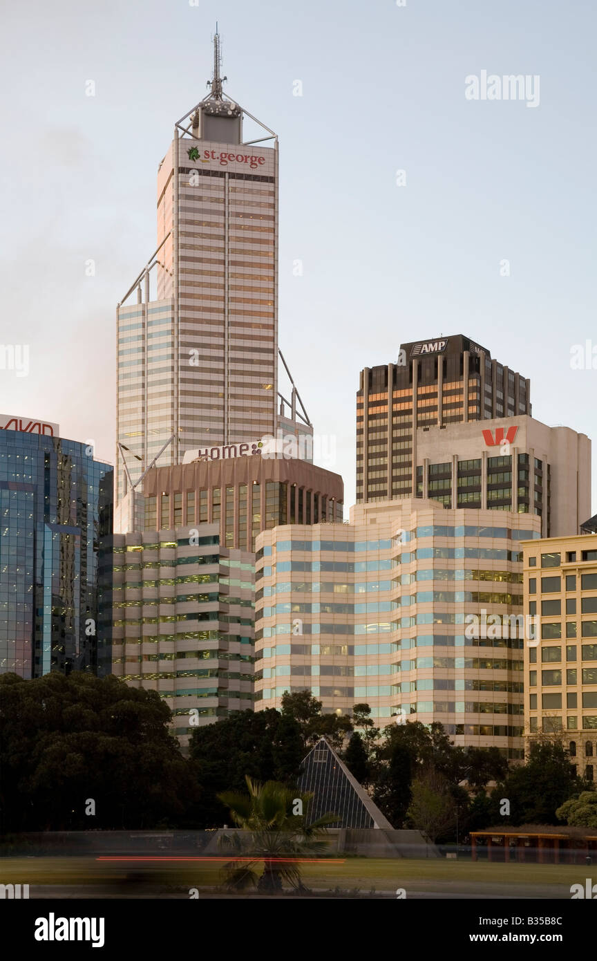 The Central Park tower rising to 226 metres on the skyline of Perth ...