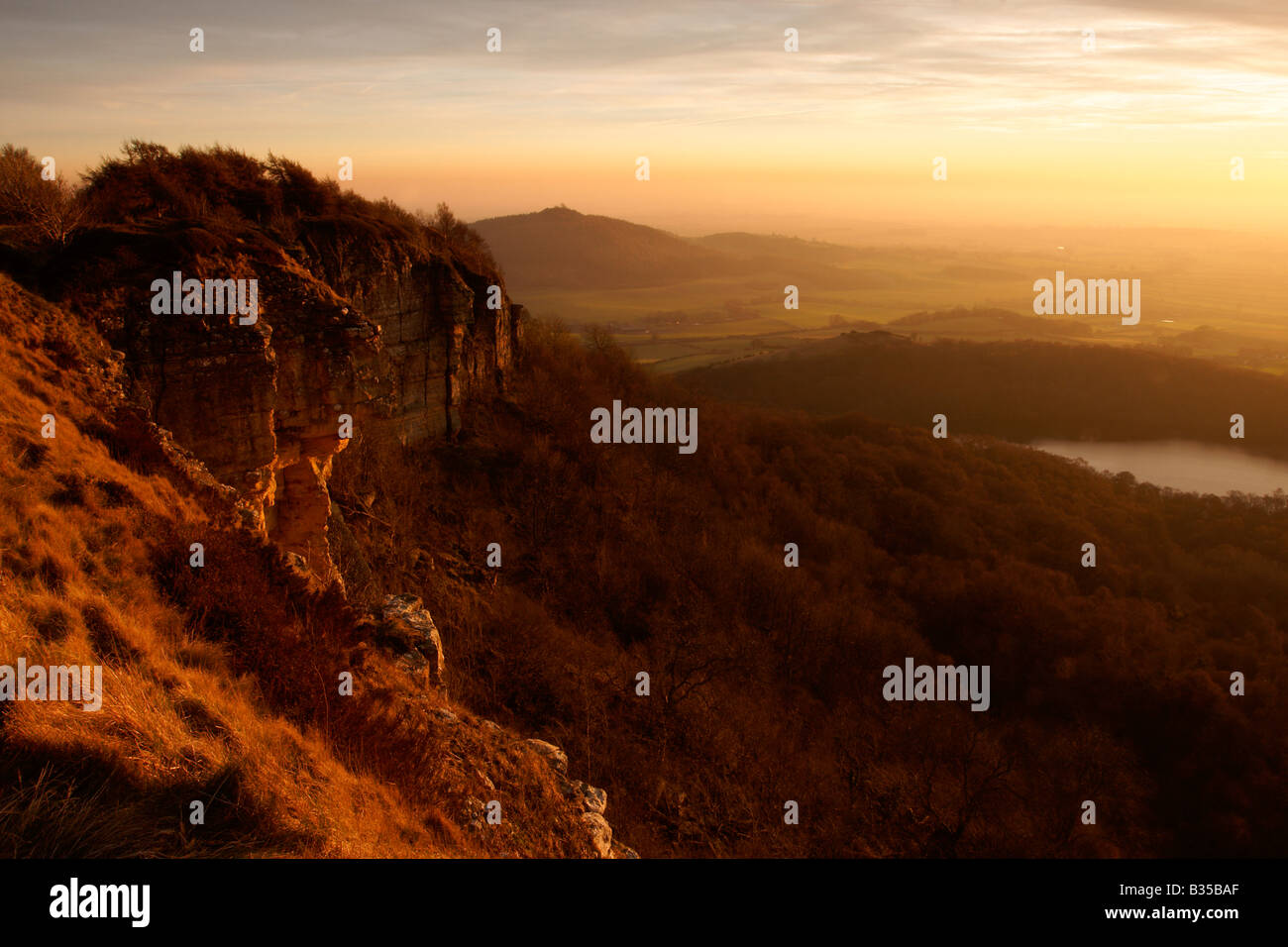 Whitestone Cliff Sutton Bank North York Moors England Stock Photo - Alamy