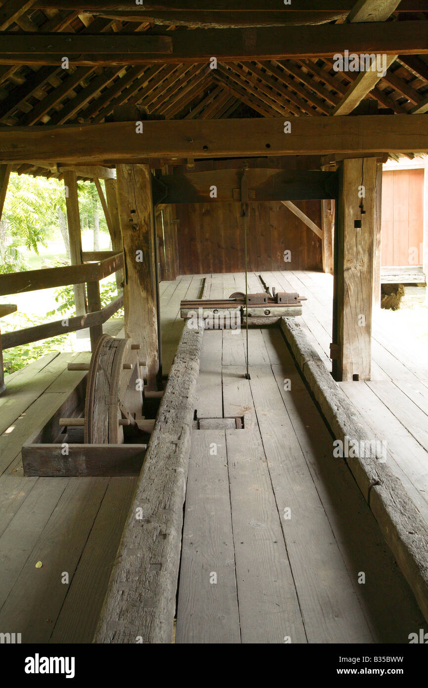 Water powered sawmill hi-res stock photography and images - Alamy