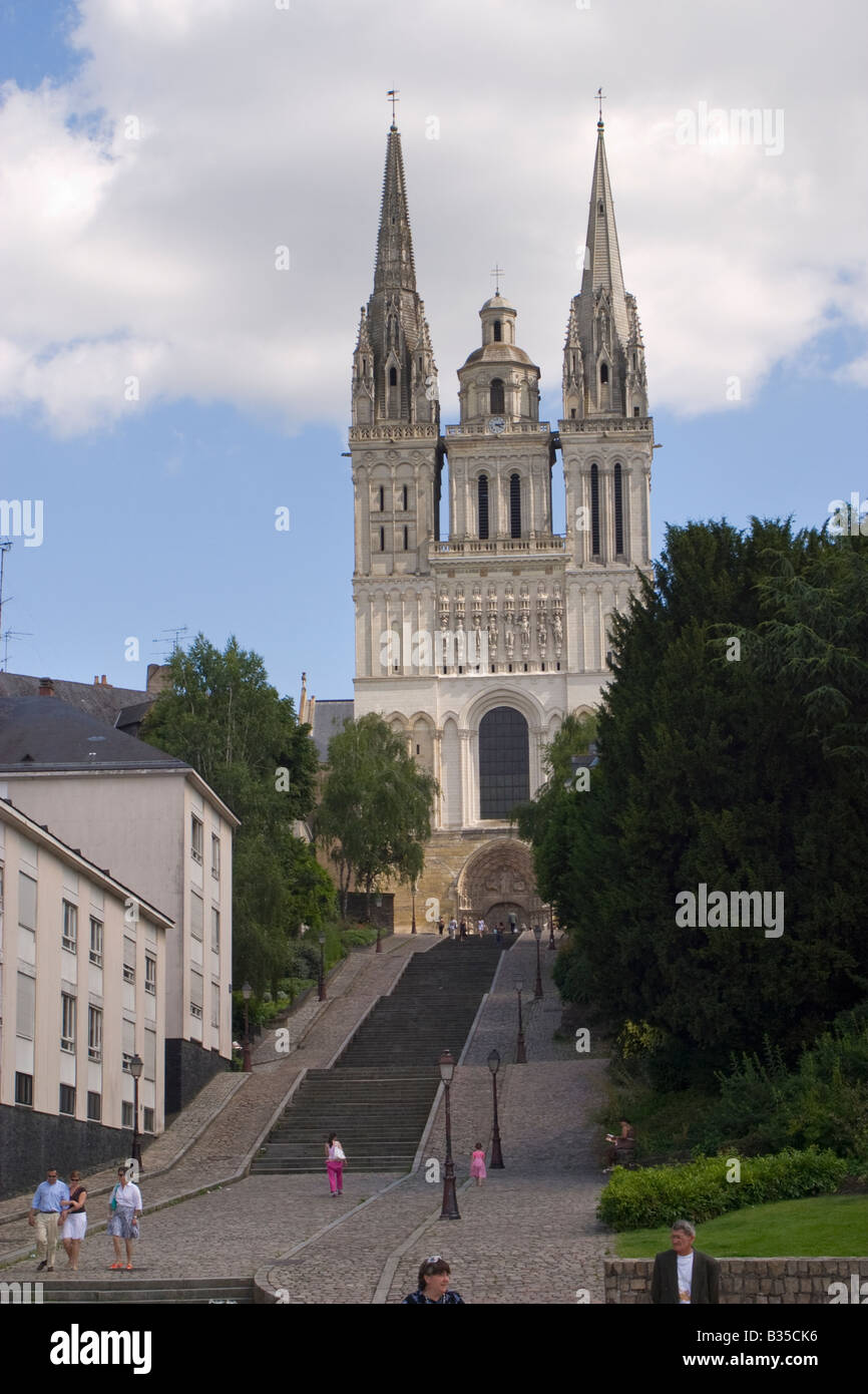 Cathedral St Maurice, Angers, Maine et Loire 49, France, Europe Stock ...