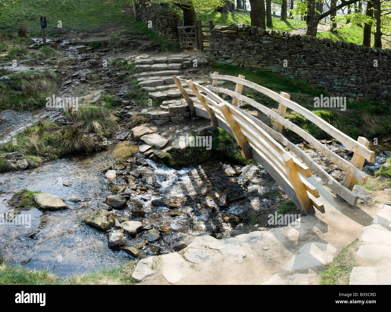 A waterfall gridsbrook view from the pennine way long distance footpath ...