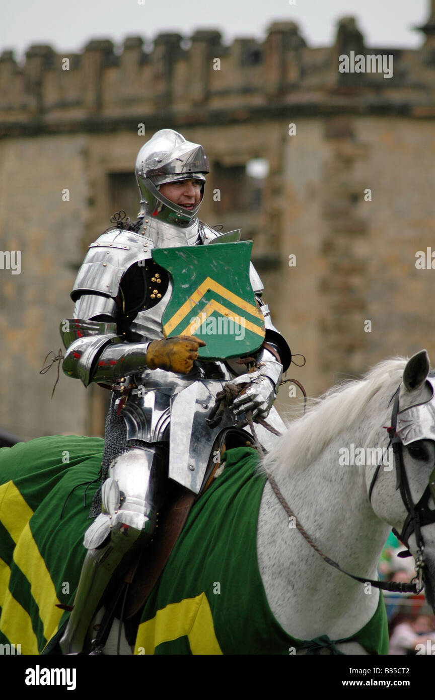 Knight on horseback Stock Photo - Alamy