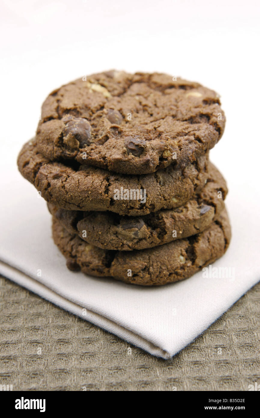 Choc chip cookies Stock Photo - Alamy