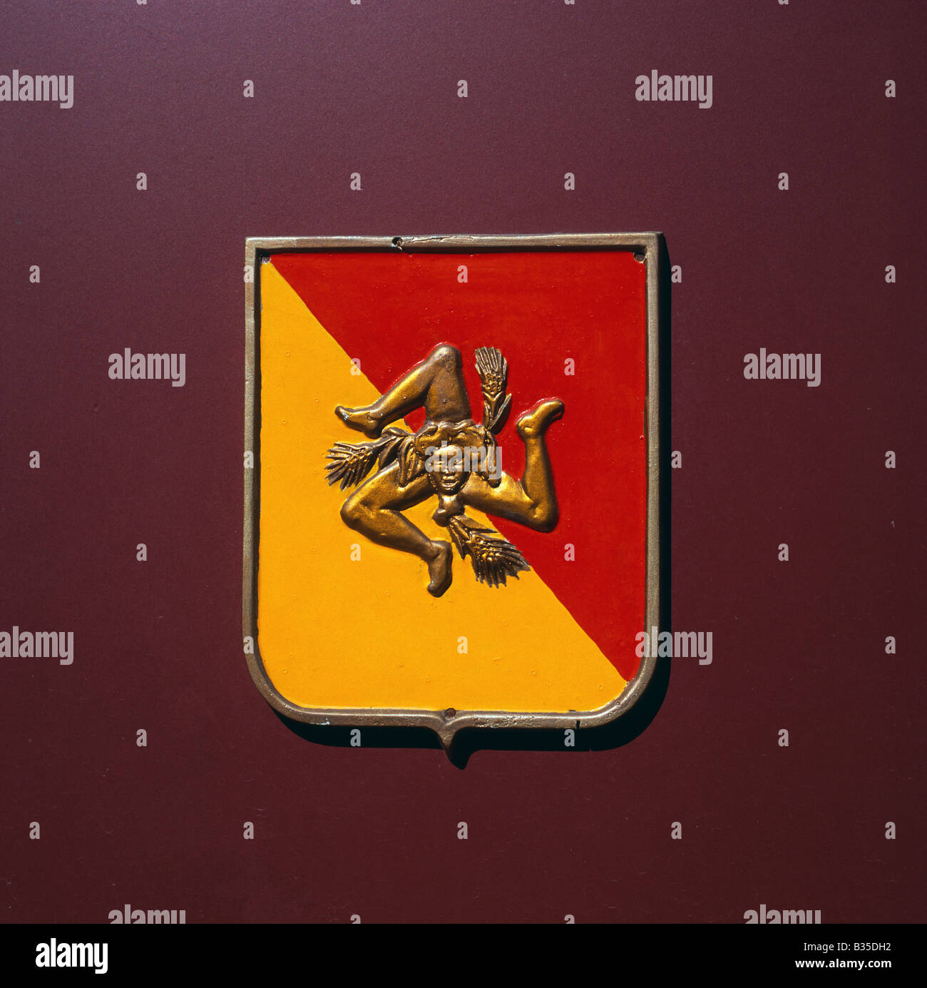 Trinacria Symbol, Palazzo dei Normani, Palermo, Sicily Stock Photo - Alamy