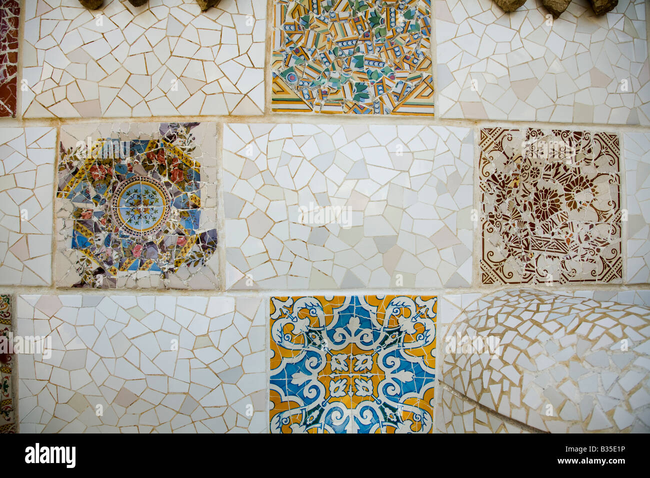 Gaudi tile barcelona tiles hi-res stock photography and images - Alamy