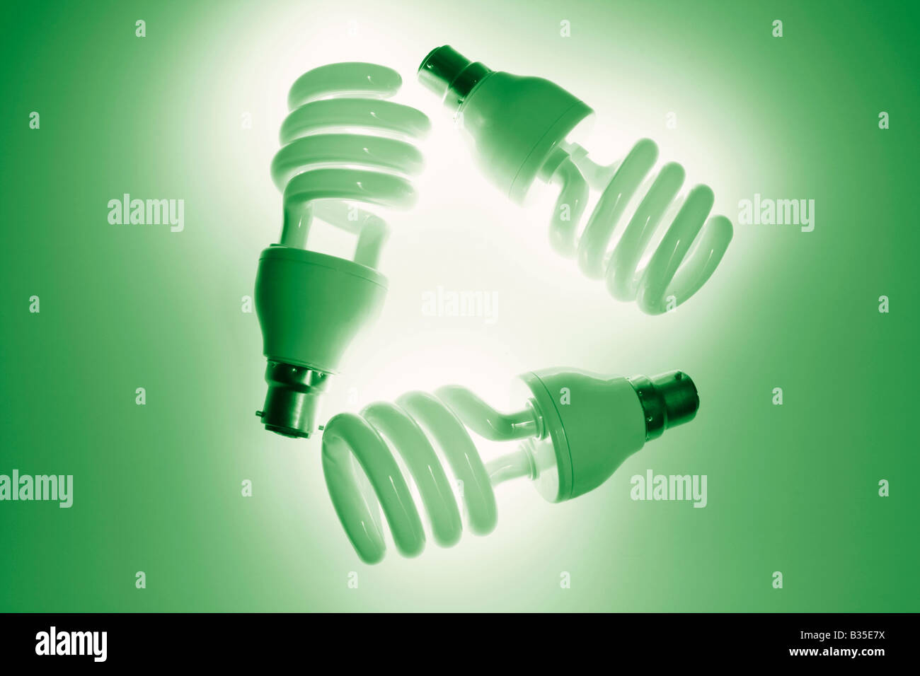 Compact Fluorescent Light Bulbs Stock Photo - Alamy