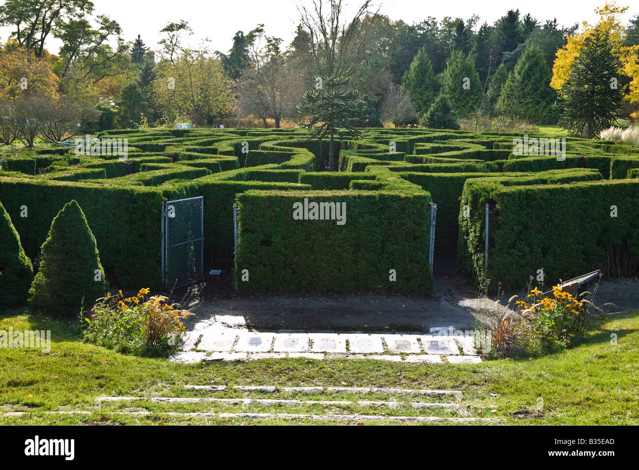 Van dusen gardens maze hi-res stock photography and images - Alamy