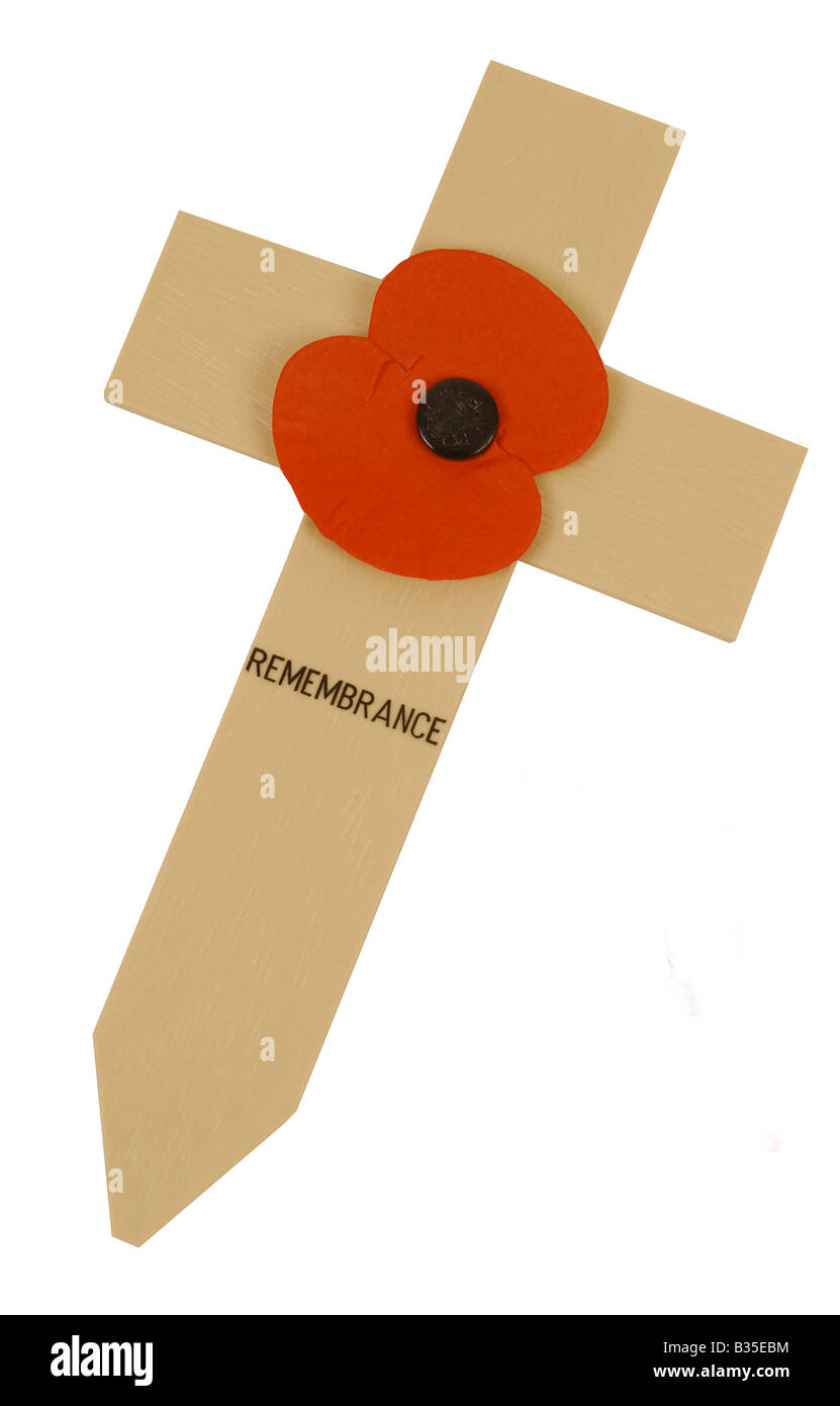 Poppy and cross hi-res stock photography and images - Alamy