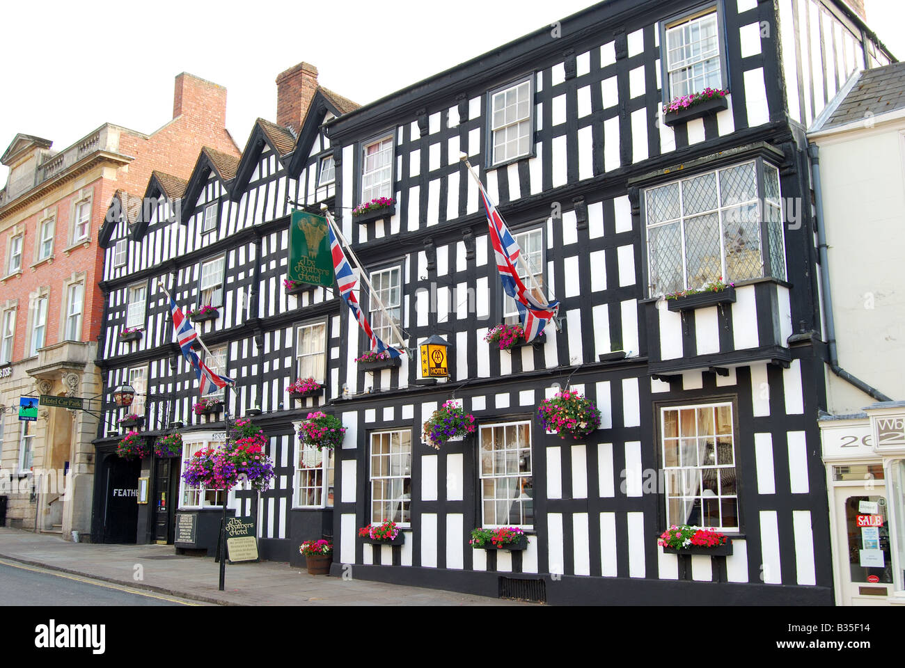 16th Century The Feathers Hotel, High Street, Ledbury, Herefordshire ...