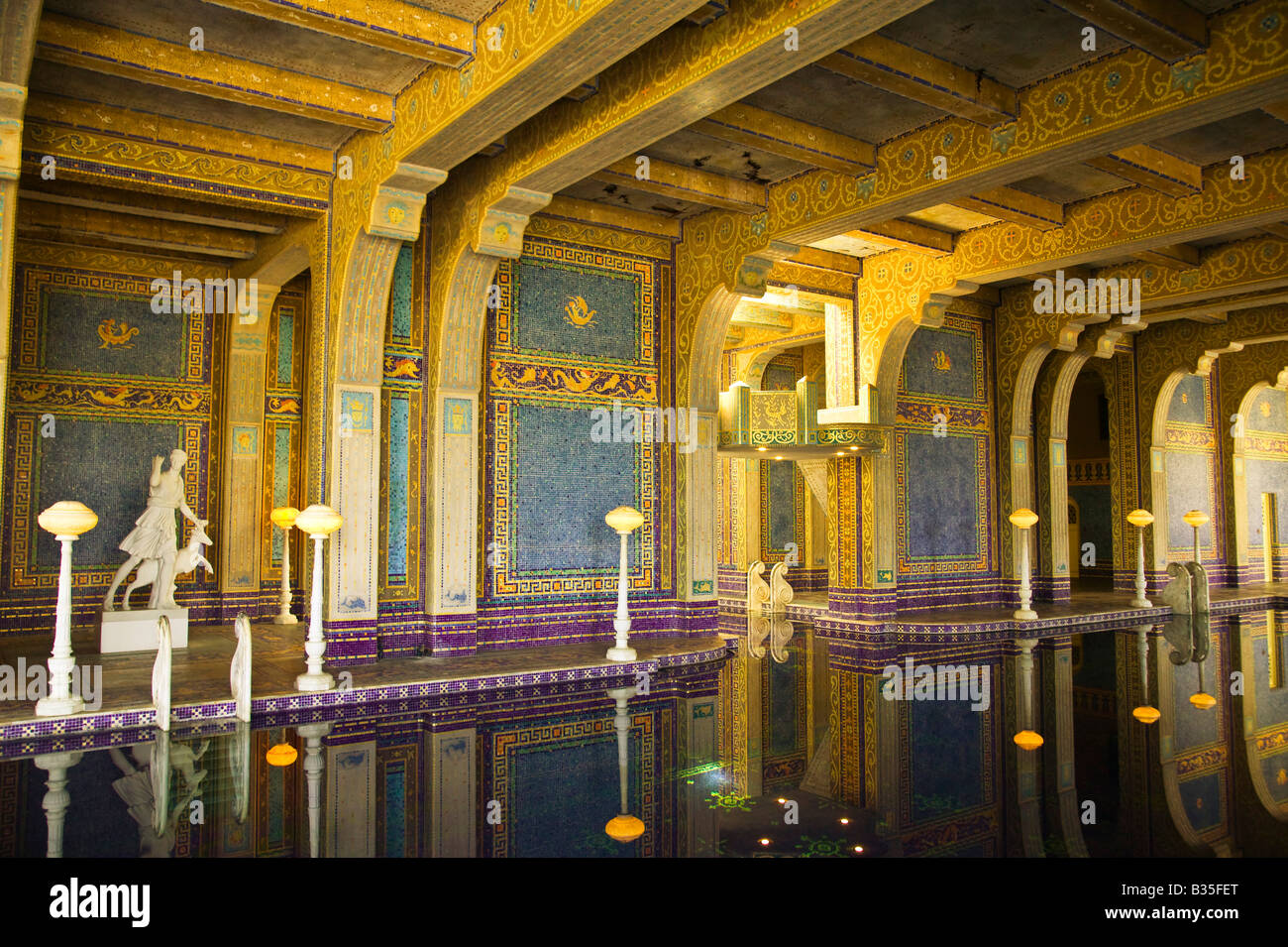 Indoor pool Hurst Castle, San Simeon, California, USA Stock Photo - Alamy
