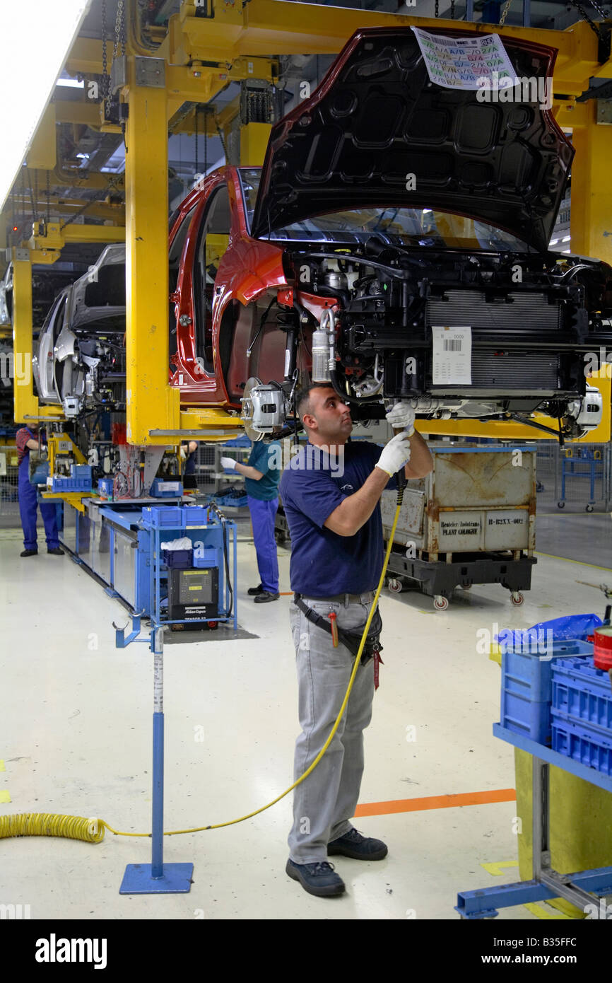 Manufacturing of Ford Fiesta and Fusion cars, Cologne, Germany Stock ...