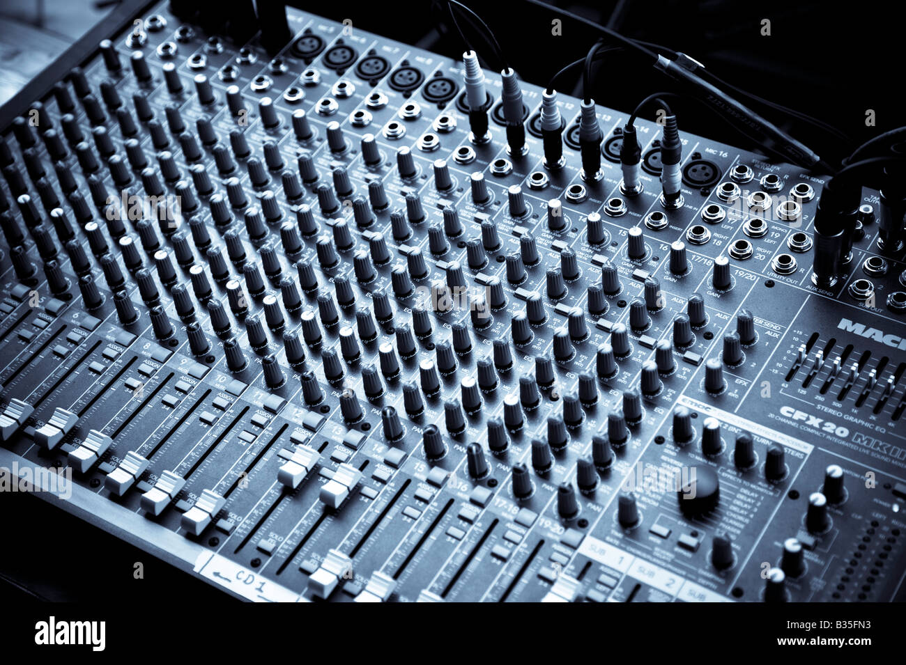 Sound control panel Stock Photo - Alamy