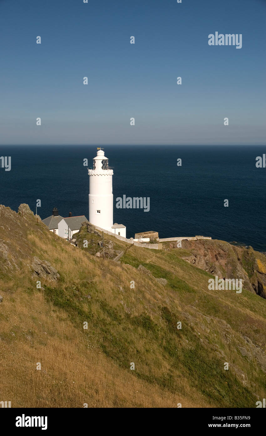 Start Point Lighthouse Torcross South Hams Devon England Stock Photo ...