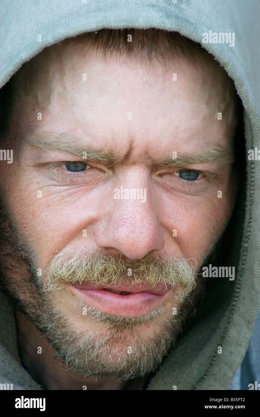 The face of an homeless person Stock Photo - Alamy