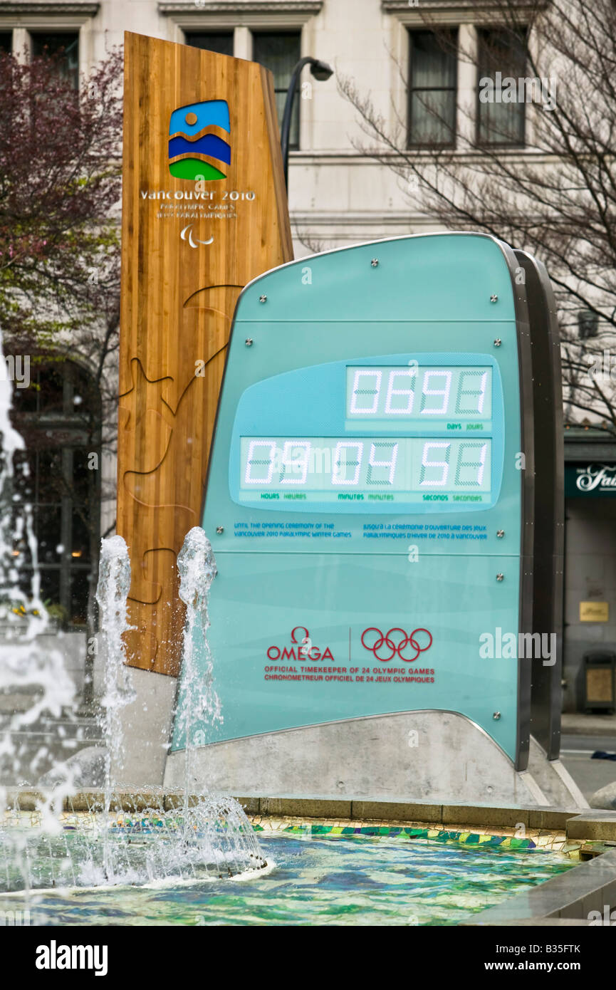 2010 olympic countdown clock hi-res stock photography and images - Alamy
