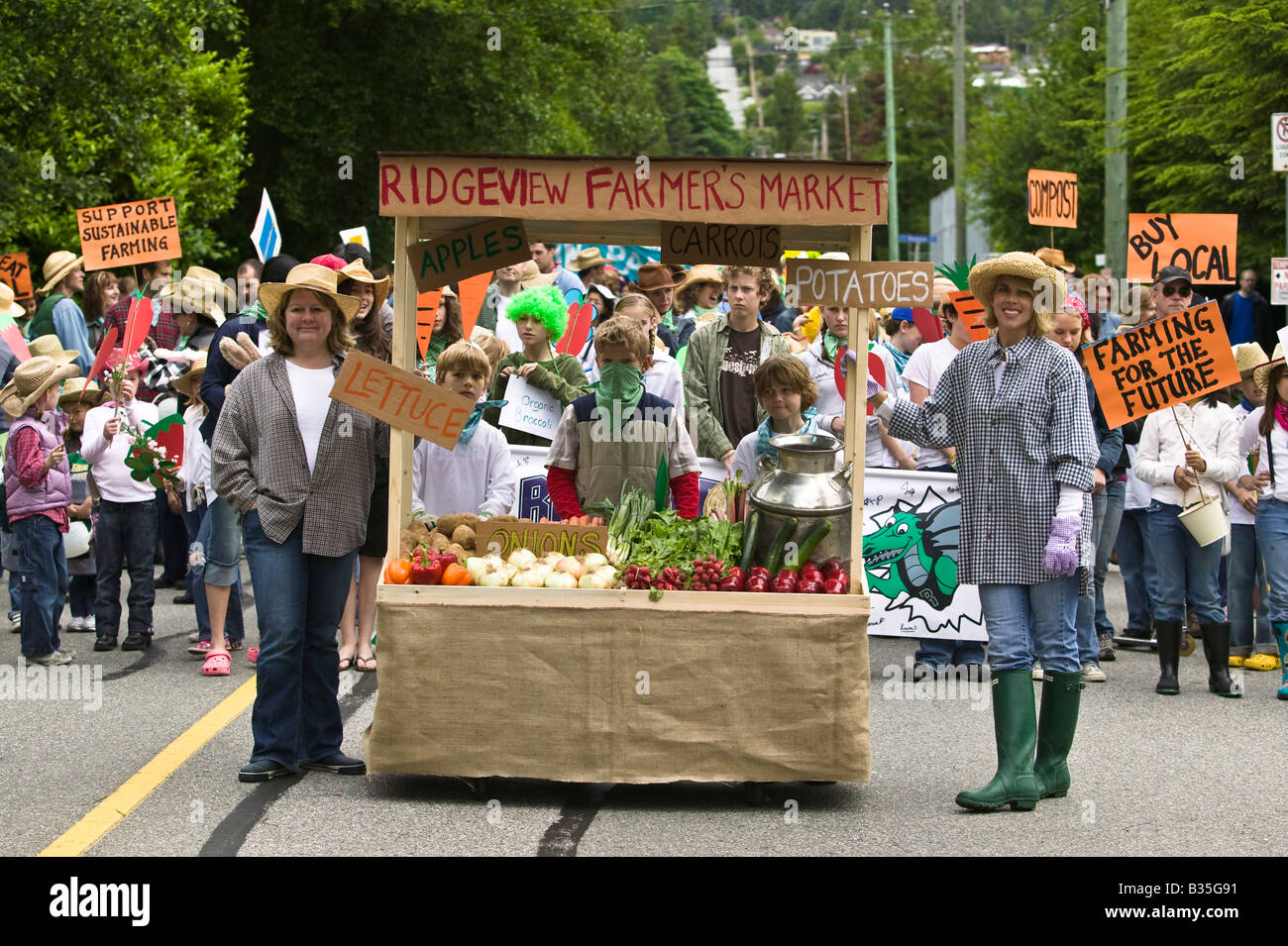 Green Environmental Concept West Vancouver Community Day Parade BC ...