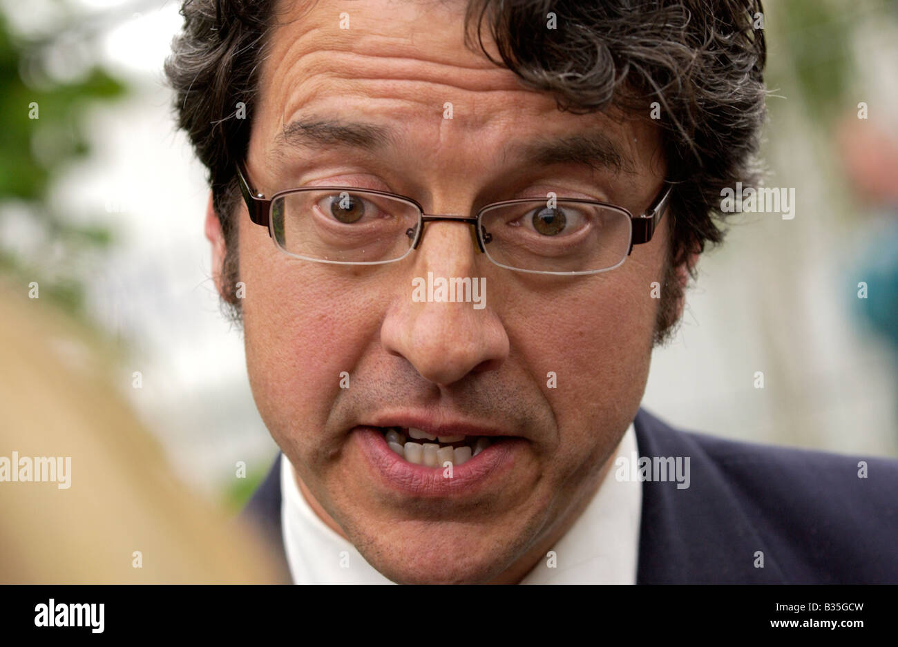 George Monbiot Environmental campaigner pictured at Hay Festival 2008 ...