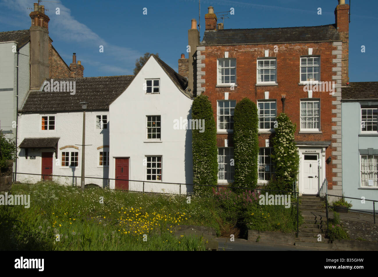 Elegant houses in Church Street, Newnham Stock Photo - Alamy