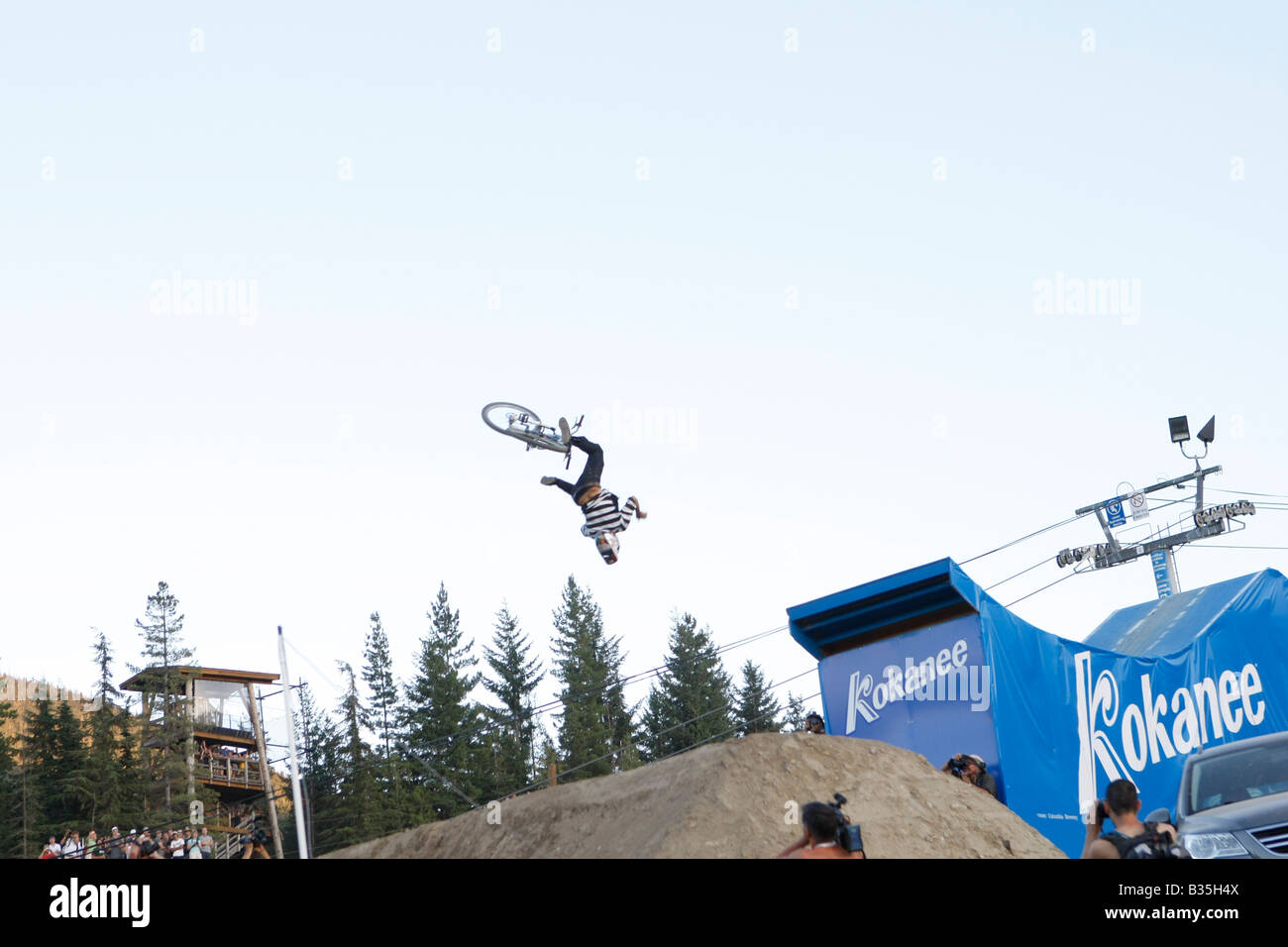 Monster Energy Slopestyle Kokanee Crankworx Stock Photo - Alamy