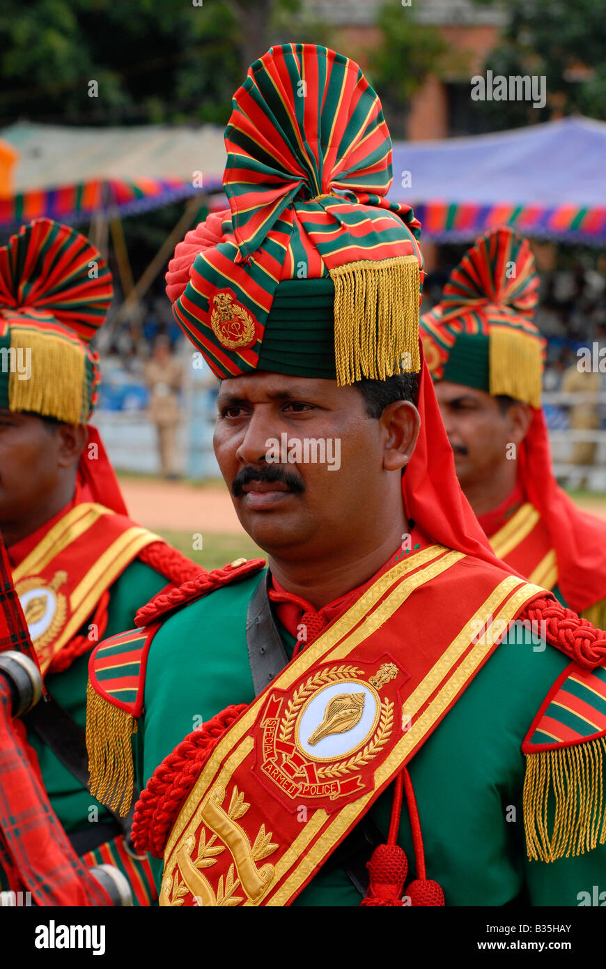 A band constable of Kerala,Police Stock Photo - Alamy
