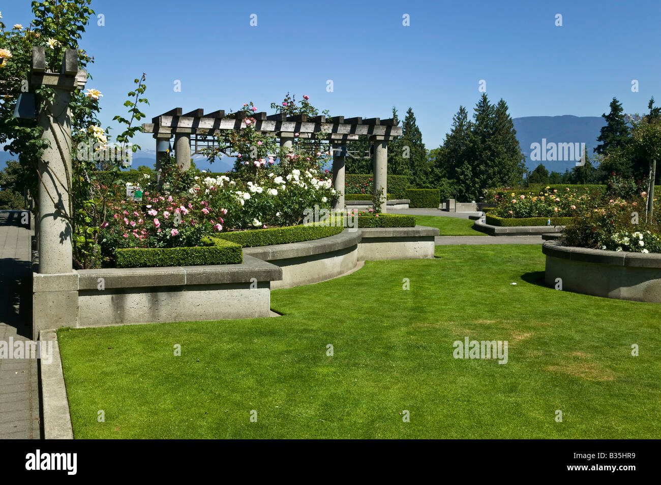 UBC Rose Garden Vancouver BC Canada Stock Photo - Alamy