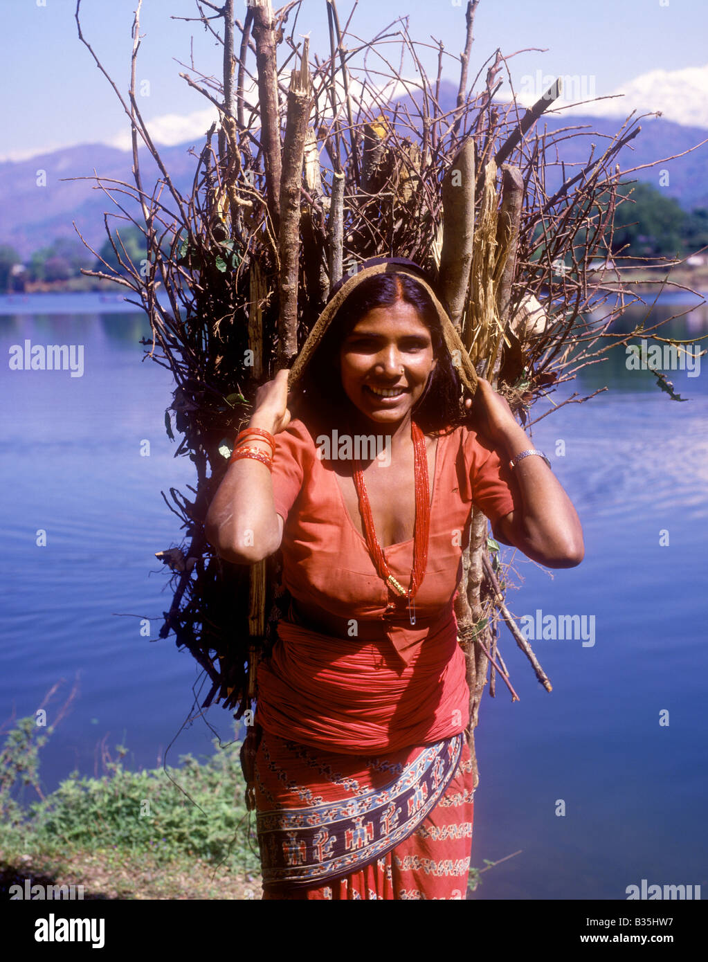 Nepal pokhara nepalese local characters country woman character hi-res ...