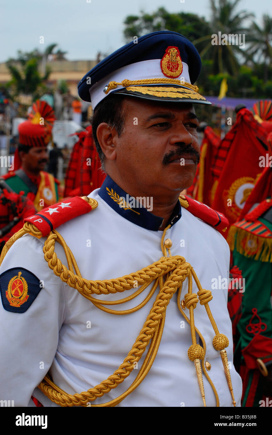 A band master of Kerala Police,India Stock Photo - Alamy
