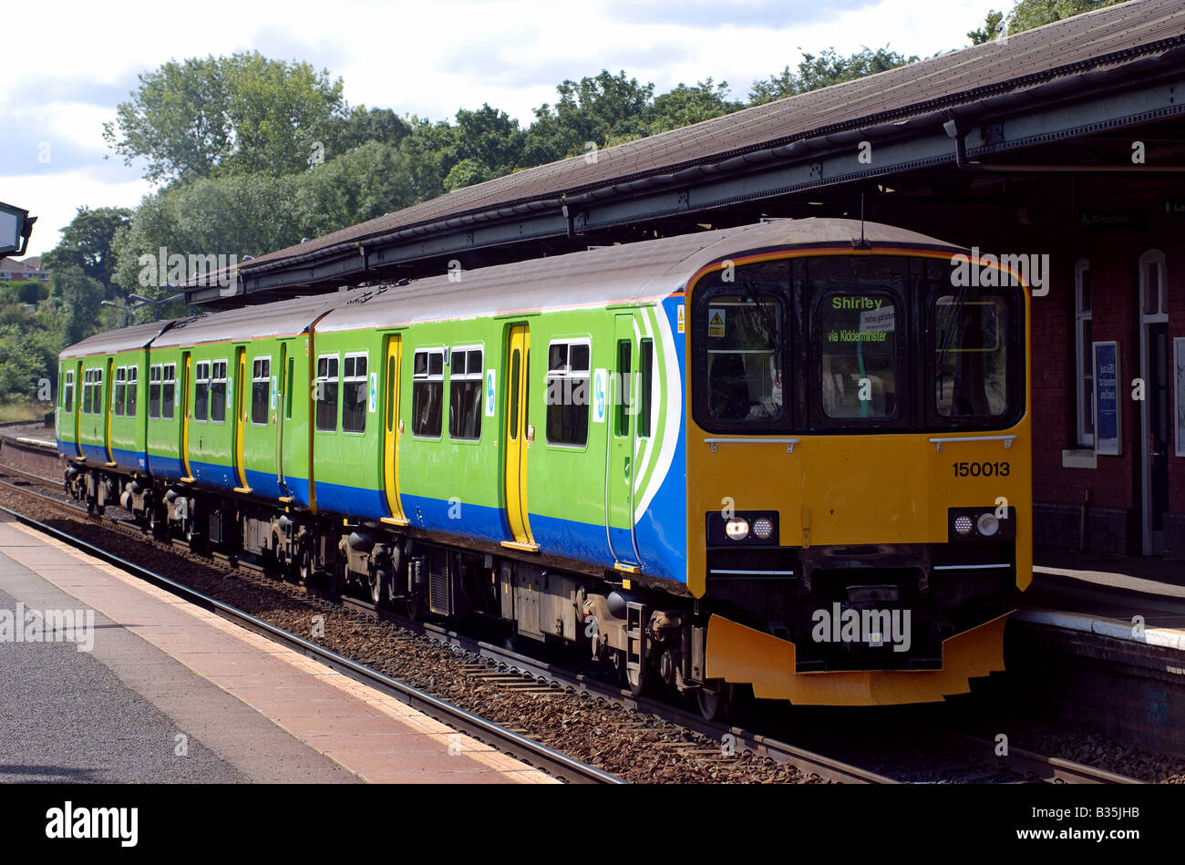 Network West Midlands train at Stourbridge Junction station, West ...