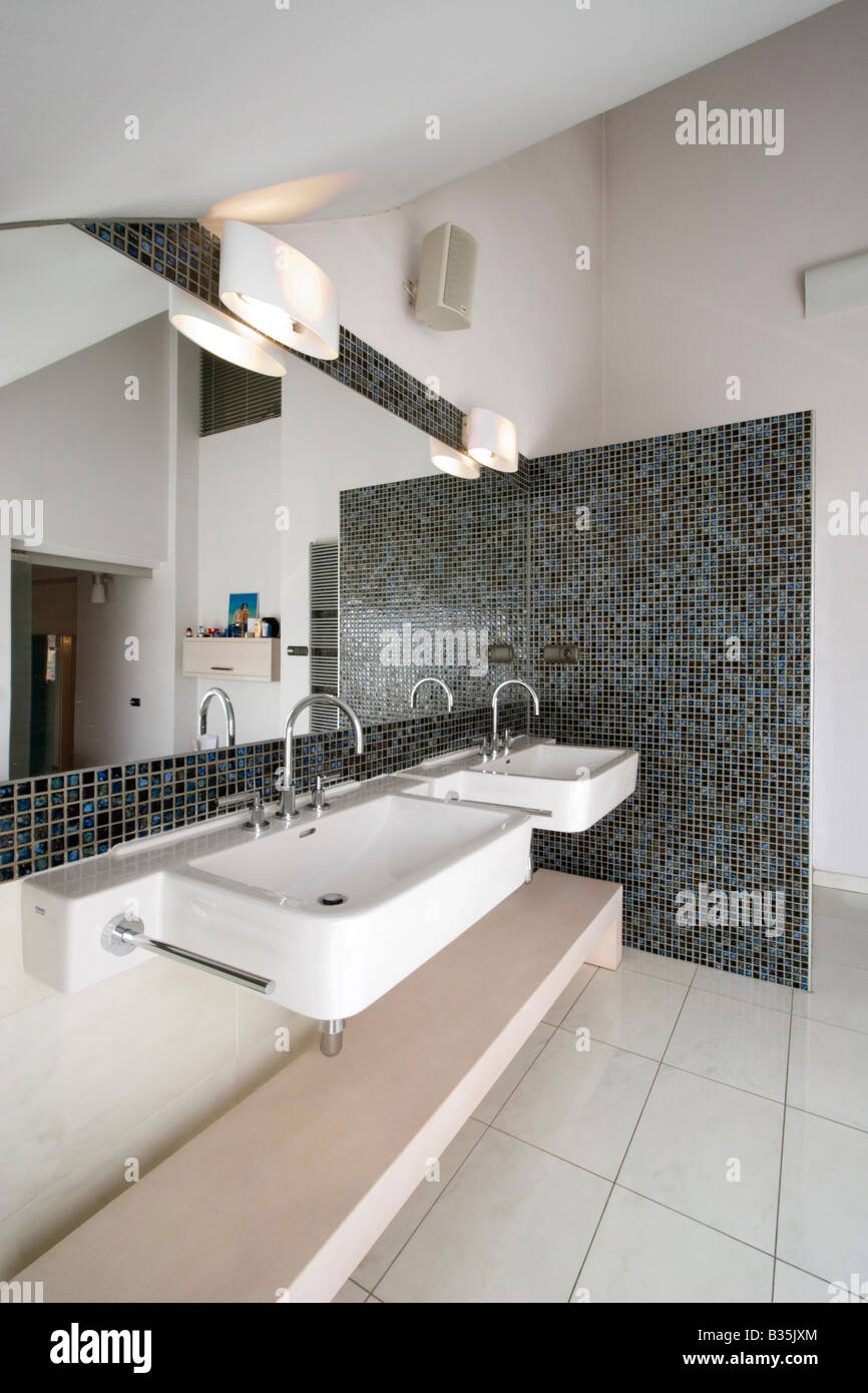 Apartment architecture bathroom domestic interior interior design wash ...