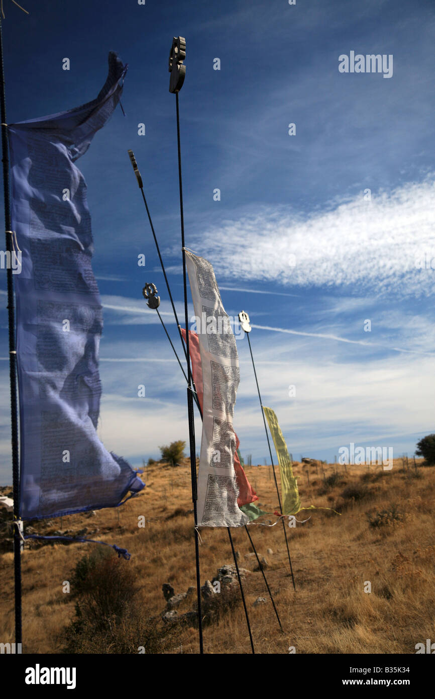 Buddhist prayer flags Stock Photo - Alamy