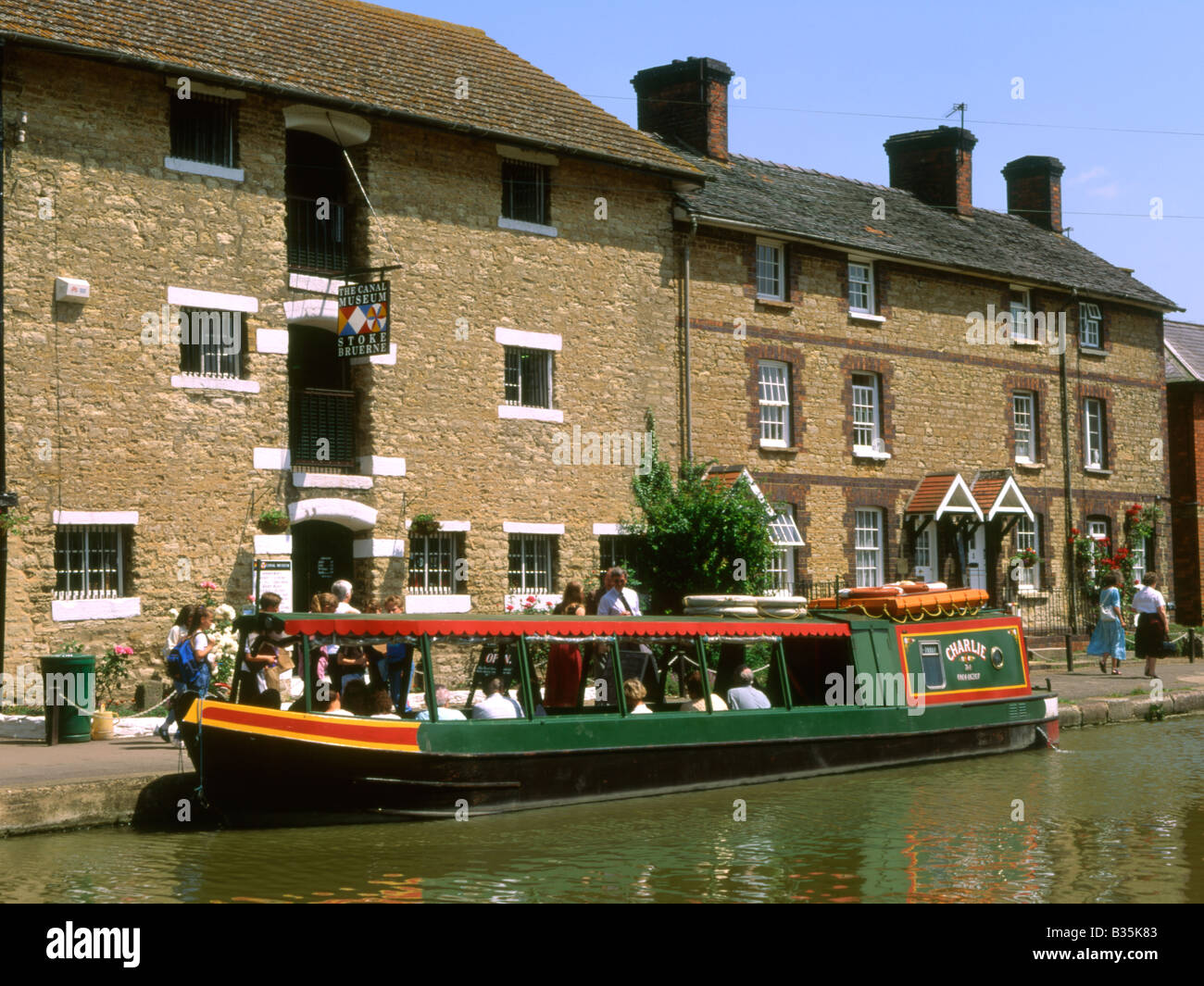 England Northamptonshire Stoke Bruerne canal museum Stock Photo - Alamy