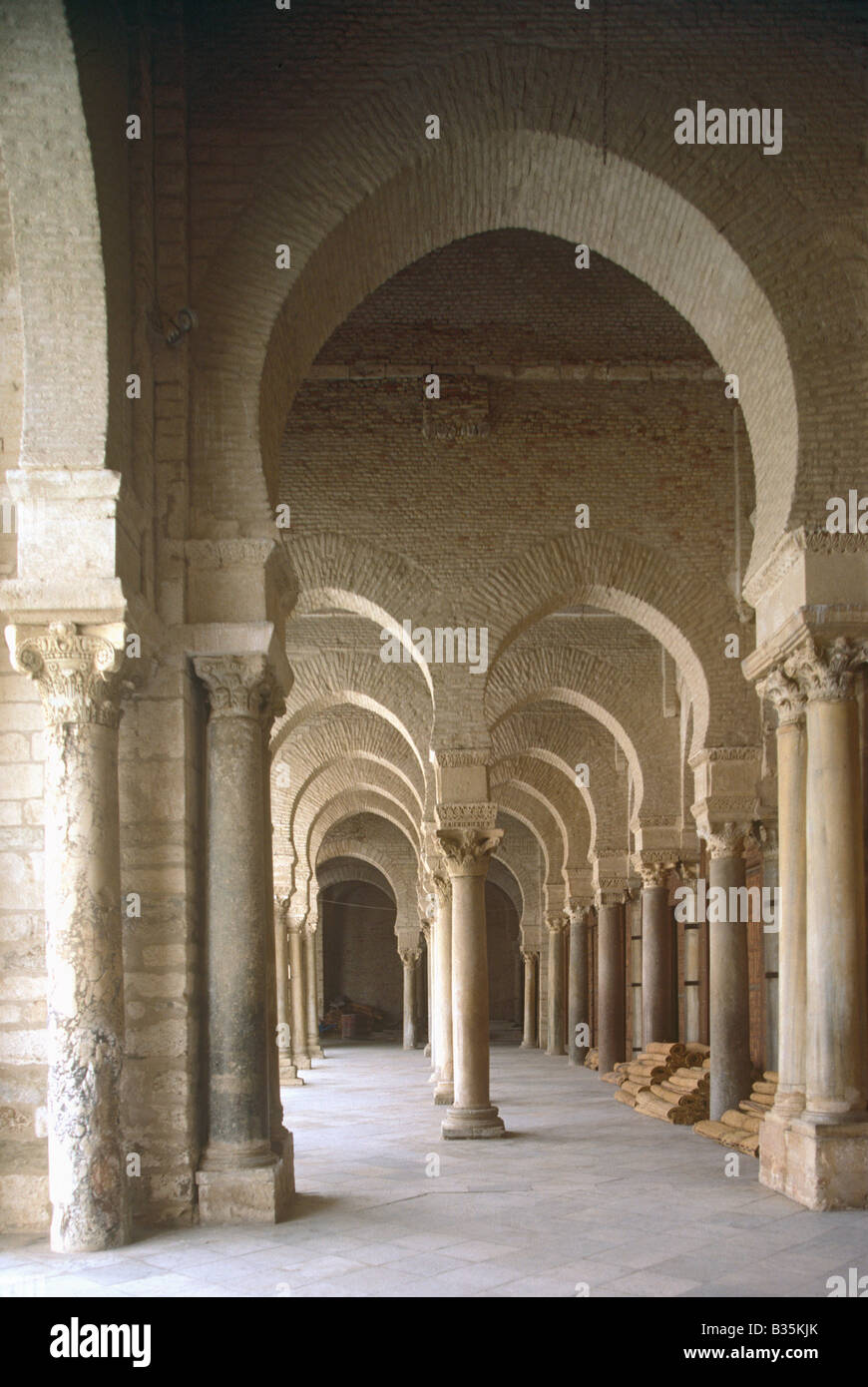 Kairouan Tunisia Prayer Islam Hall High Resolution Stock Photography ...